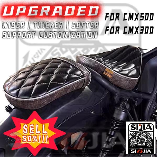 バイク SEAT CUSHION バイク BLACK FRONT RIDER DRIVER SOLO SEAT CUSHION ホンダ REBEL CMX 250 300 500 2017 2022