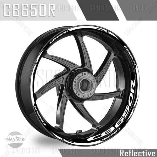 REFLECTIVE バイク WHEEL STICKER ACCESSORIES HUB DECALS RIM STRIPE TAPE FOR CB650R