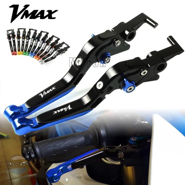 ヤマハ V MAX VMAX1200 VMAX1700 バイク ALUMINUM BRAKE CLUTCH LEVER ADJUSTABLE FOLDING EXTENDABLE VMAX V MAX 1200 1700