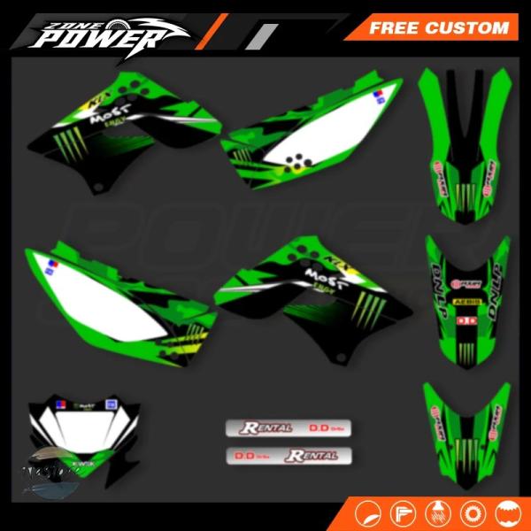 FULL SET GRAPHICS カワサキ KLX125 KLX150 2013 2014 2015 CUSTOM バイク FAIRING DECALS STICKER KITS 03