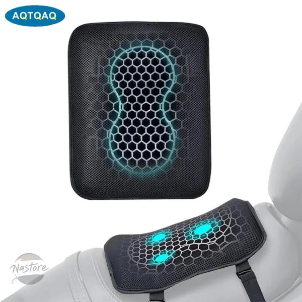 バイク GEL SEAT CUSHION SEAT CUSHION AVAILABLE FOR REAR PASSENGERS HONEYCOMB STRUCTURE BREATHABLE ANTI SKID SHOCK ABSORPTION