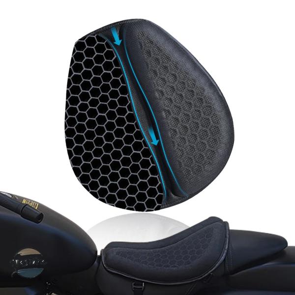 バイク SEAT CUSHION バイク GEL SEAT PAD WITH 3D HONEYCOMB SHOCK ABSORBING BREATHABLE SEAT COVER