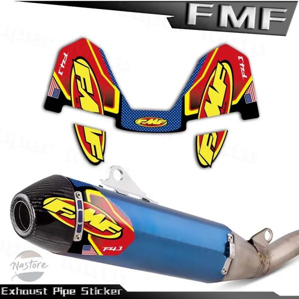 バイク EXHAUST MUFFLER PIPE STICKERS FMF RACING DECORATION WATERPROOF UNIVERSAL VINYL DECALS FOR FMF STICKERS FACTORY 2T 4T