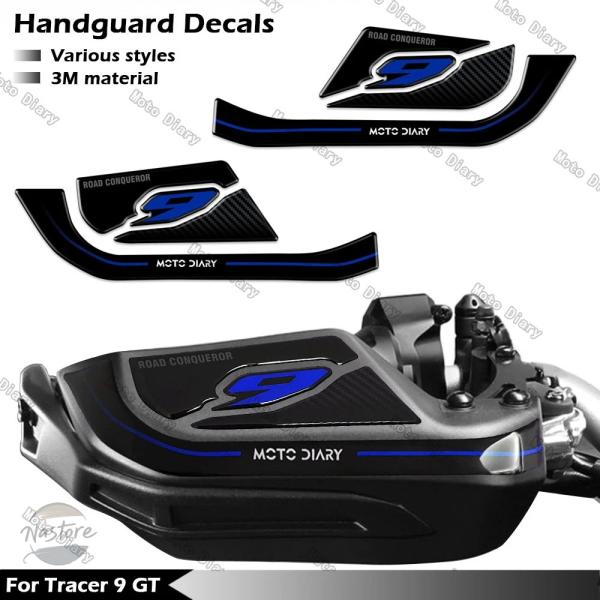 3D バイク HANDGUARD STICKERS SHIELD HAND GUARD DECALS FOR TRACER 9 GT TRACER 9GT 2022 2023 2024