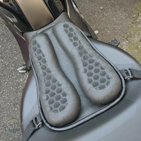 FOLDABLE PASSENGER バイク REAR SEAT CUSHION STRUCTURE SHOCK ABSORPTION BREATHABLE バイク SEAT REAR PAD FOR LONG RIDES