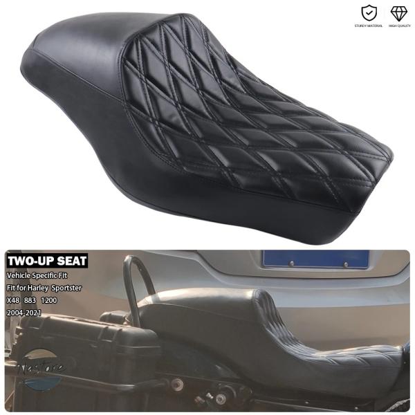 TWO UP SEAT RIDER SADDLE DRIVER PASSENGER PILLION ハーレー IRON 883 LOW 883L スポーツスター 1200 NIGHTSTER CUSTOM SUPERLOW ROADSTER