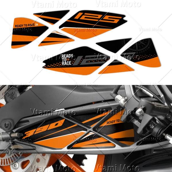 KTM デューク 390 250 125 2017 2023 バイク SWINGARM STICKER ROTATING SHAFT PROTECTION DECALS WATERPROOF