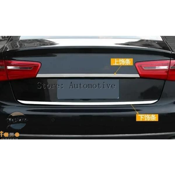 アウディ リア ガード 2016 2017 2018 アウディ A4 B9 4DRS セダンリペア トランク リア バンパー テール ボックス クローム トリム