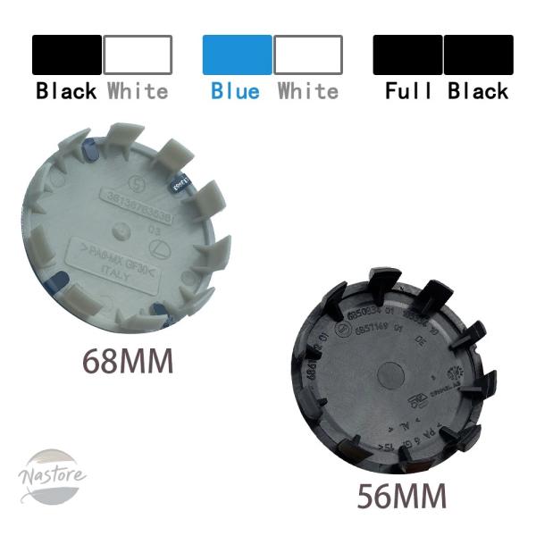 BMW 4PCS 68MM 56MM CAR WHEEL CENTER HUB CAPS COVER FOR E36 E39 E46 E60 E90 F10 F30 G01 G20 G21 G30 F15 X5 X3 X1 ACCESSORIES