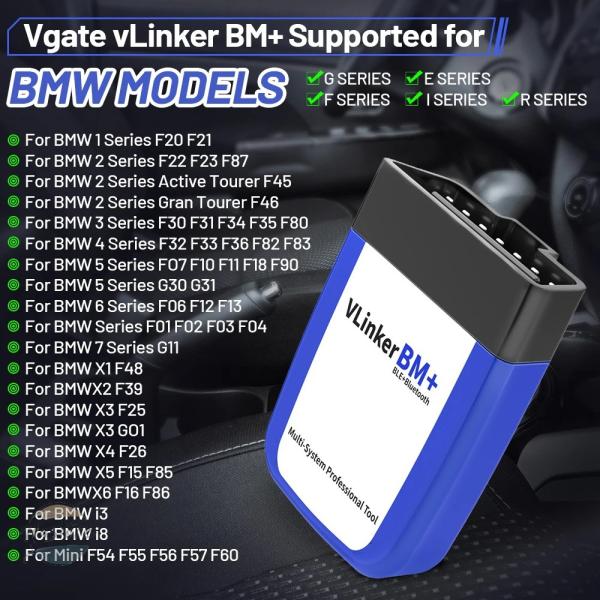 BMW vgate- vencil bm bmスキャナー elm327 bt4.0 obd 2 wifi obd2 auto odb2 bimlincode 診断ツール 部品 カスタムパーツ アクセサリー