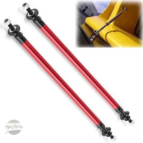 2 STUKS UNIVERSELE 45/75/100/150/200MM 自動 VERSTELBARE フォー バンパー リップスプリッター スターフ サポート バー バンパー スプリッタースターブ