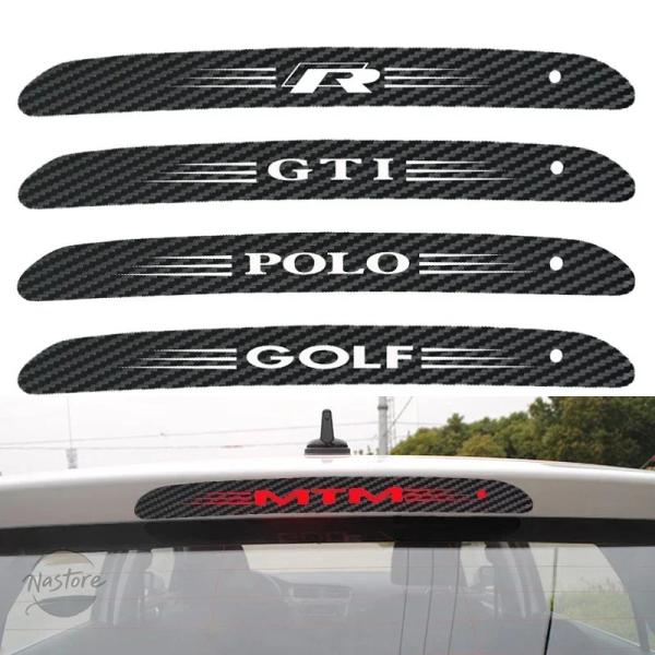 リア ブレーキ カーボンステッカーフォルクスワーゲン volkswagen vw ポロ gti ゴルフ 5 6 7 mtm rline s レーシング高位置ライトステッカー 部品