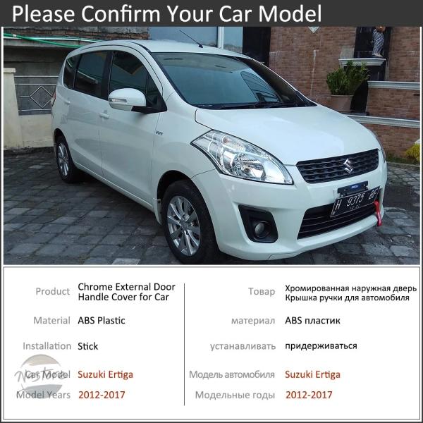 スズキ suzuki カバー 外装 ハンドル カスタム クローム ドア ertiga 2012 ? 2017 高級トリムセットカーアクセサリー 2013-16 部品