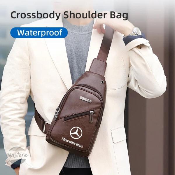 メルセデス ベンツ MERCEDES ロゴ男性チェストバッグカジュアルウエストバッグツーリングツーリング 防水 ショルダークロスボディバッグ ベンツ AMG A C E W201