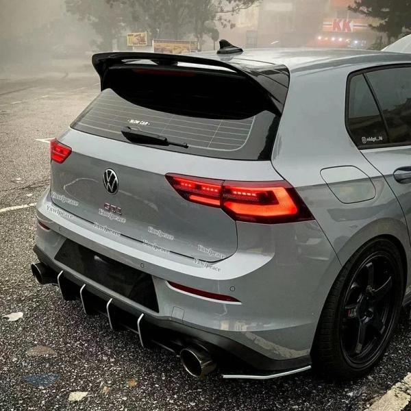 フォルクスワーゲン volkswagen mk8 リア スポイラー ルーフスポイラー リップ vw ゴルフ8 pro rライン gti r 2020-2023 abs