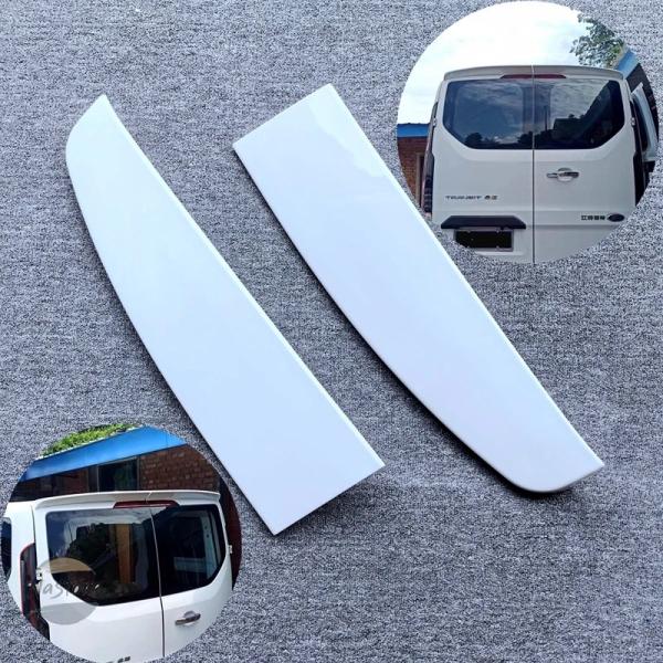 mk8 ford for transit custom 2012 to 2022 double door car rear wing spoiler glossy black white silvery carbon fiber look ...