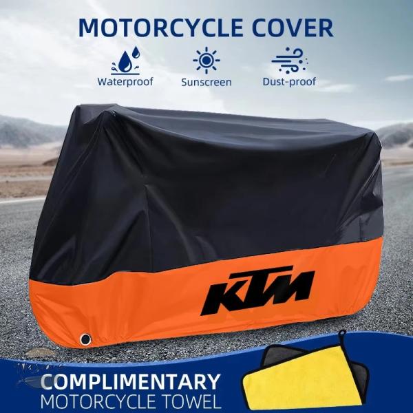 KTM デューク 200 250 390 790 1250 1290 SUPER ADVENTURE READY TO RACE バイク ブラックオレンジカバー 防塵 カバー