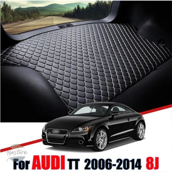 アウディ TT 8J 2006 2009 14 カスタム 車 トランク マット汚れ防止レザーカーペット