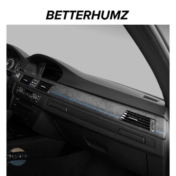 BMW E90シリーズ3 2005 2012 アルカンターラ製 ダッシュボード パネル 計器 トリム パフォーマンス ステッカー 車内アクセサリー