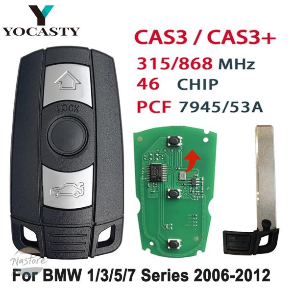 YOCASTY BMW 1/3/5/7シリーズ 2006 2012 CAS3 CAS3+ 315/868MHZ 315LP スマートリモートカーキー KR55WK49127 KR55WK49123 KR55WK49186