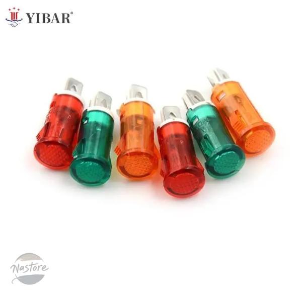 10 STUKS 220V 110V 12V/24VDC パネル 取り付けネオン インジケーター ROOD GROEN GELE LICHTEN 10MM MDX 11A パイロット誘導信号ランプ