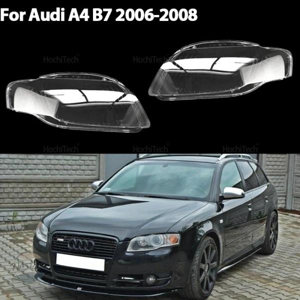 アウディ A4 B7 S4 RS4 2006 2007 2008 フロント ヘッドライト カバー ヘッドランプ レンズ ガラスシェルマスク クリアランプシェード