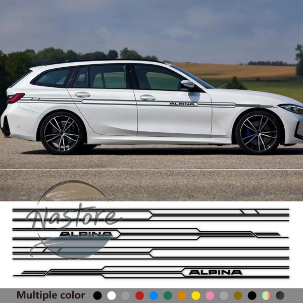BMW カスタム 2枚セット ロングサイドストライプステッカー alpina e46 e90 e92 e93 e60 f30 f10 x当店の商品は海外製品が主となります。画像をよくご確認お願いします。・商品はTOPもしくは、オプションでご...