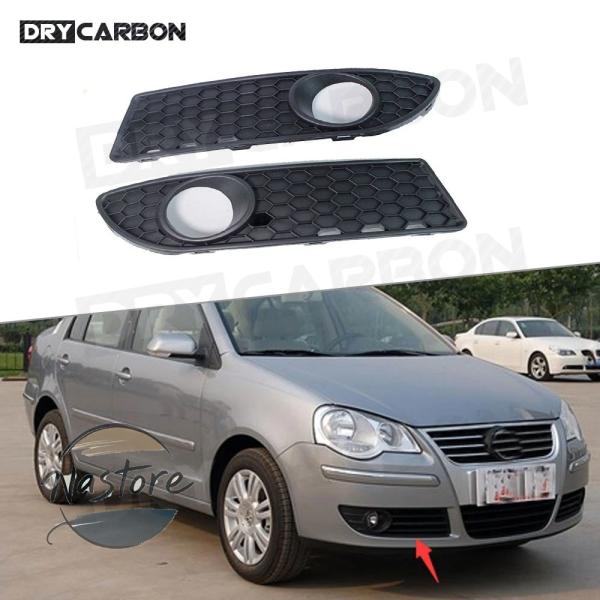 mk4 カバー グリル フロント バンパー フォグライト vw polo 9n3 2005 2009 ハニカムフレーム フェイスリフトabs ブラック カスタムパーツ 部品当店の商品は海外製品が主となります。画像をよくご確認お願いします。・...