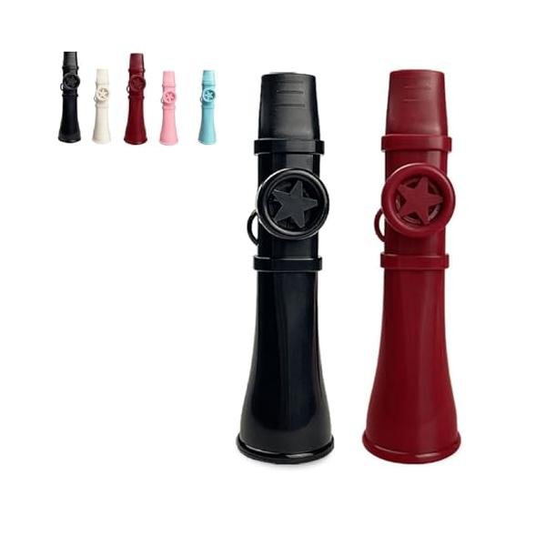 黒 + 赤/-/SS036・Color:黒 + 赤・パッケージ個数:1・カズーの演奏方法は：マウスピースを口に含み、喉で曲をハミングし、「プ-イング」、「吐音」。音をなでるように歌うと同時に、音を口腔から吹口に送り、意図的に息を吹かない。吐...