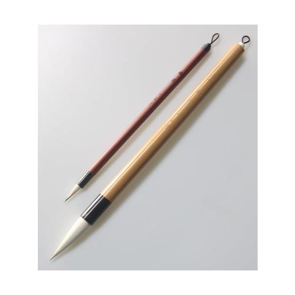 木色/太筆「鶴竹3号」＆細筆「梅花7号」/HA-890・Size:太筆「鶴竹3号」＆細筆「梅花7号」・品質良い丁寧な手作りで、毛抜けにくいです。 厳選された素材で作られた耐久設計、日常の練習から学校使用まで耐えうる丈夫さ、品質・耐久性ともに...