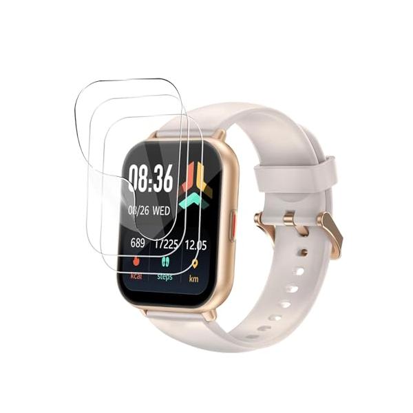 クリア/スマートウォッチ 1.85インチ フィルム 保護フィルム 保護フィルム/-・Size:スマートウォッチ 1.85インチ フィルム 保護フィルム 保護フィルムColor:クリア・対応機種対応 Cloudpoem 1.85インチ 大画面...