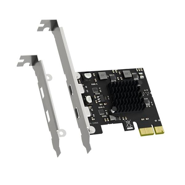 2xUSB-C(X1)-/-/U3142CX1・Style:2xUSB-C(X1)・2ポートUSB-C 10Gb PCIE X1拡張カード： ASM 3142チップ搭載、PCIE 3.0 X1は1GB/秒のアップストリーム帯域幅を提供。2基...