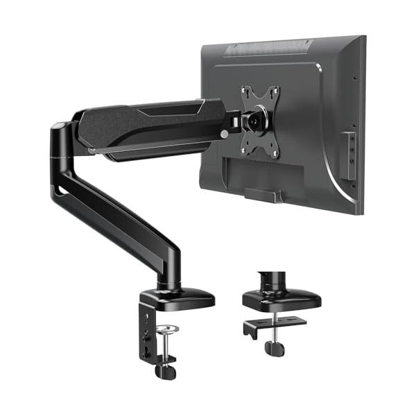 ブラック/Single monitor mount/MU0004・Color:ブラック・パッケージ個数:1・シングルモニターアーム軽い力で上下左右や前後に動かせ、液晶ディスプレイの位置を頻繁に変えたい人に向いています。耐荷重は2〜8kgで、...