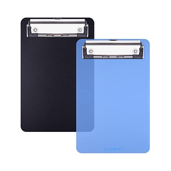 コンパクトブラック+ブルー/18 x 12 cm/W-PP-2xClipboard-4.7x7.3In-BlackBlue・Size:18 x 12 cmColor:ブラック+ブルー・パッケージ個数:2・サイズ縦180mm x 横120mm...