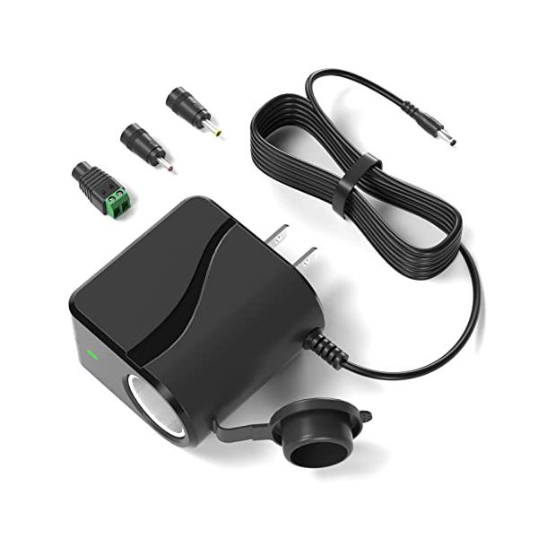 12V 2A 24W 有線/-/GQ24-120200-AJ・パッケージ個数:1・コンパクト＆ポータブル58*53*33のミニサイズなので、持ち運びにとても便利です。定格電力が 24Ｗ 以上の自動車用電子機器（例えばエアーポンプ、エアコンプ...