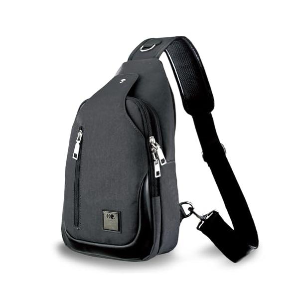 カジュアルバッグ011.ブラック（USB無し）/縦34cm 横19cm 厚さ9cm/-・Color:011.ブラック（USB無し）・パッケージ個数:1・商品名CtwoQ ボディバッグ ショルダーバッグ ワンショルダー 斜め掛け ボディーバッ...