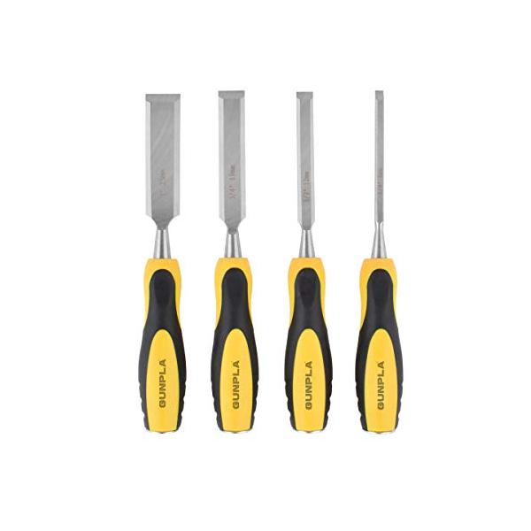 -/6mm 12mm 19mm 25mm/VX-Z1SZ-ONZV・TeamName:木製チゼルセット・パッケージ個数:1・セット内容:刃幅1/4 、1/2、3/4 、1（6/12/19/25mm）・材質：高炭素鋼・耐久性：ハンマーで激しい...