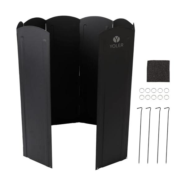 ブラック版150×50cm/150cm×60cm/YWD-L・Color:ブラック版150×50cm・?風の影響でうまく火力をコントロールできない時、火の粉や煙に困った時、大変役にたつ反射板です、強風に心配することはなく調理することができま...