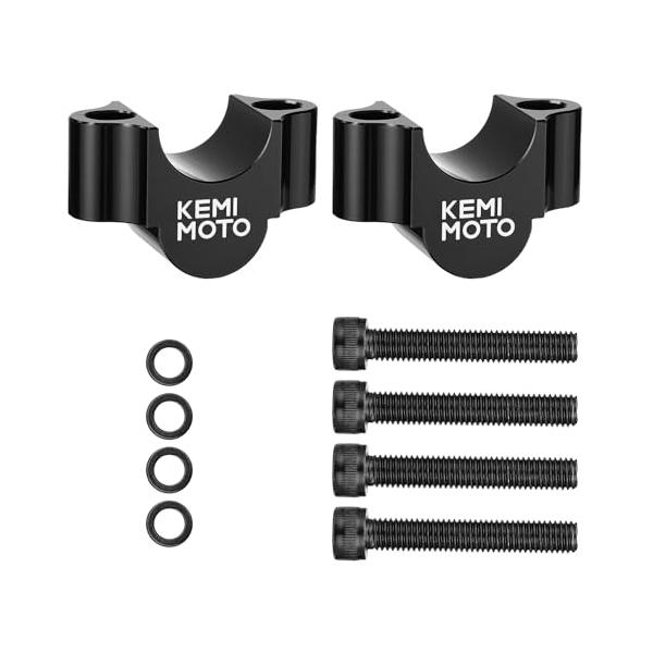 ブラック/20mmアップ/-・Color:ブラックSize:20mmアップ・パッケージ個数:1・適用車種：ハンドル径22.2mmのバイク、XTZ125、セロー250、YAMAHA TW225、YAMAHA M-SLAZ、Kawasaki K...