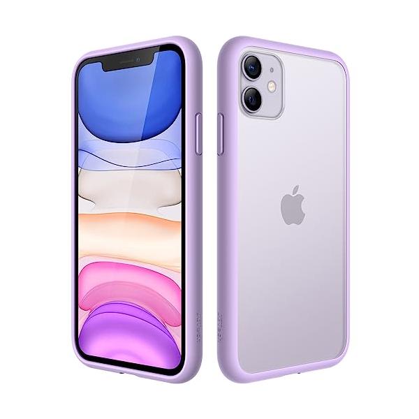 ライトパープル/iPhone 11 6.1インチ/3889H・Color:ライトパープル・[ミリタリーグレードの保護] このケースは、6フィートの落下テストでミリタリーグレードの耐衝撃性として認定されており、衝撃を吸収するコーナリングクッシ...