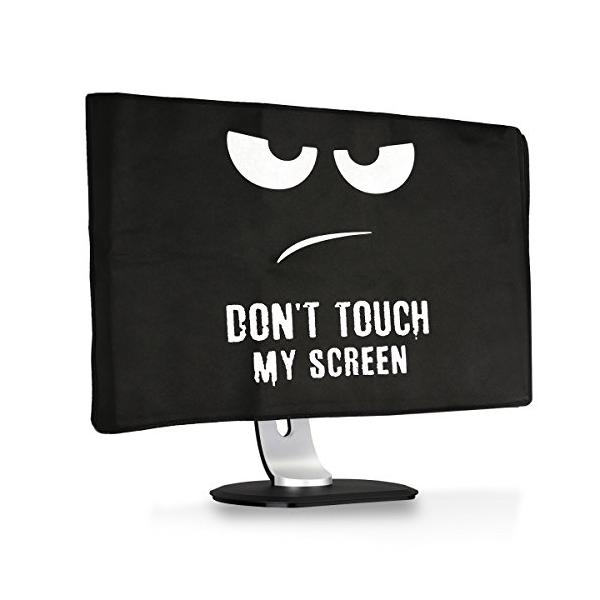 Don't touch my screen 白色 / 黒色/24-26モニター/43618.01・パッケージ個数:1・互換性: 24インチから26インチのモニター対応 使用上の注意: カバーはゆるく装着してください。カバーを着けたまま画面を...