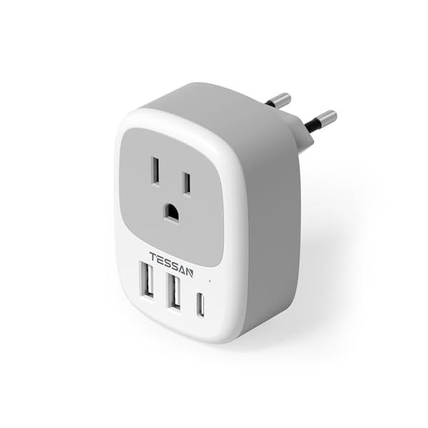 Cタイプホワイト/Cタイプ/TS-TA03USEU・Style:Cタイプ・パッケージ個数:1・cタイプ 変換プラグ海外のコンセントを日本の形状に変換できるCタイプ変換プラグです。ヨーロッパなどの国、例ば：韓国、オランダ、デンマーク、フィンラ...