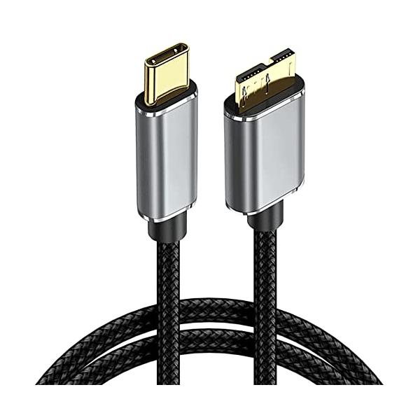 -/0.5M/-・Size:0.5M・USB C to Micro B 3.0 最新のUSB 3.0 TYPE Cプラグインターフェイスmicro-B USB C 搭載のコンピュータ/ノットパソコンなどから外付けハードドライバ、スマートフォ...