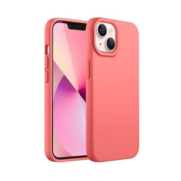 ピンクポメロ/-/3584L・Color:ピンクポメロ・パッケージ個数:1・[互換性] iPhone13 6.1インチ用の特別デザインです。おデバイスに完全な保護を提供し、ワイヤレス充電をサポートします・[使いやすい] 高品質のシリコンとP...