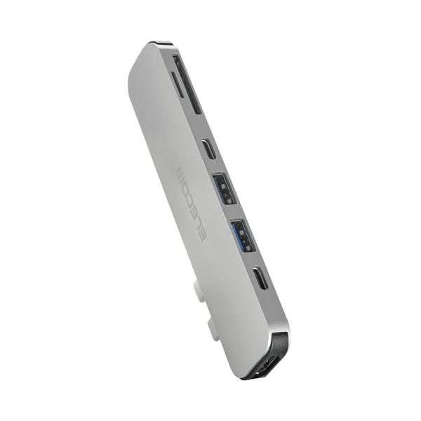 7-in-2 MacBook専用シルバー/DST-C24SV/EC/DST-C24SV/EC・パッケージ個数:1・USB Type-C(TM)ポートを2ポート使用するタイプのApple Macbook MacBook 2022年6月以前発売...