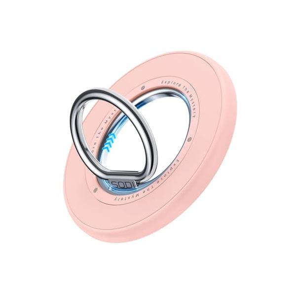ベビーピンク/-/ベビーピンク・Model:ベビーピンク・?両面マグネット式従来の片面磁石と比べて、両面磁力なので、スマホをMagSafe式車載ホルダー、冷蔵庫、テーブル、洗濯機、ジム設備、更に車体などあらゆる磁性物に取り付けます。（??ご...