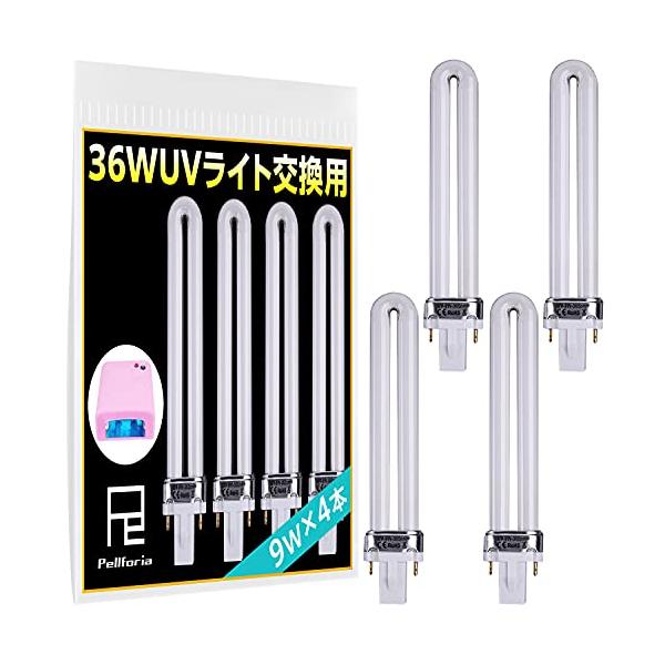 UVライト専用の用電球、9W×4本セットになります。ハンドメイドレジン用。・UVライト レジン用 電球は未使用でも自然放電により紫外線の放出量は落ちていくので、すぐ使う予定がある場合購入をご検討ください。・使用頻度にもよりますが、3-6か月...