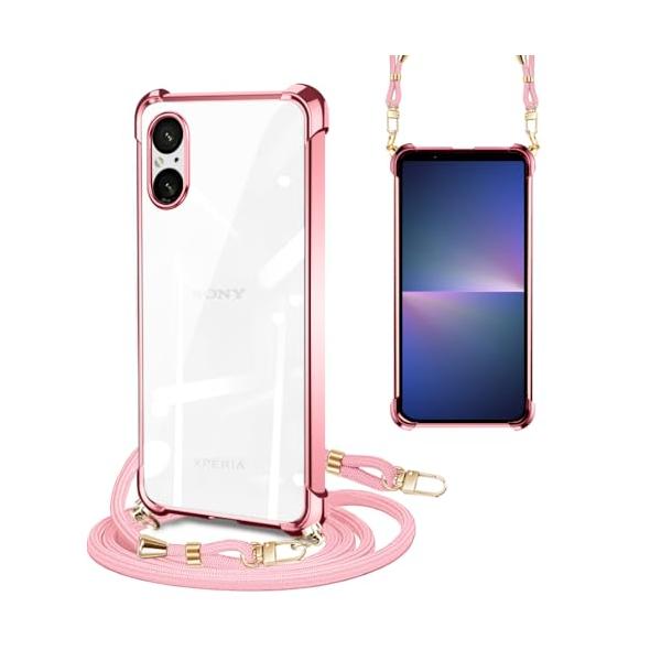 ローズゴールド/Xperia 5 V/-・Size:Xperia 5 VColor:ローズゴールド・対応機種Xperia 5 V インチ対応なので、機種を間違いないようご注意下さい。シリコンケースには首から下げられるようにショルダーストラッ...