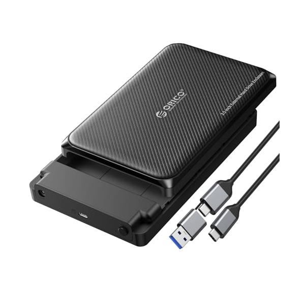 ブラック/-/DDW35-C3・Model:DDW35-C3・Type CデバイスをサポートデュアルポートUSB C to C &amp; C to Aデータケーブルが付属しており、ORICO DDW35C3 HDD ケースは、USB Aま...