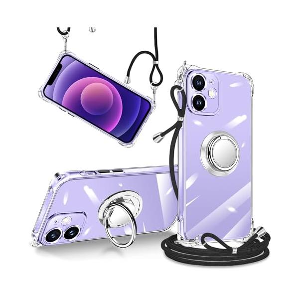 クリア/iPhone12mini/-・Size:iPhone12miniColor:クリア・対応機種iPhone 12 mini 専用保護カバー。・長さ調整 &amp; ストラップの脱着が1秒で調節なストラップにより、サイド、またはフロント...